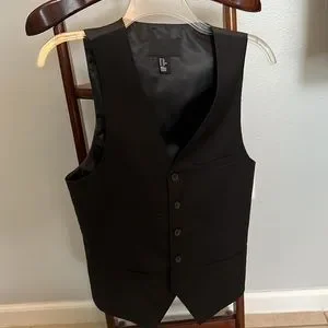 H&M | Suits & Blazers | Hm Black 3 Piece Suit 34r | Poshmark